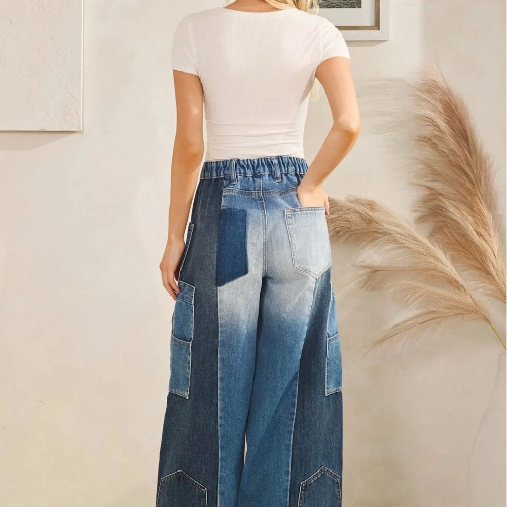 Oli & Hali | Jeans | Ollie And Hali Upside Down Patchwork Denim Jeans ...
